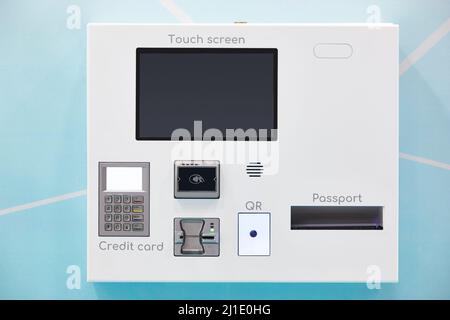 Atm multifuction machine. Banking and commerce. Cash money withdrawl ...