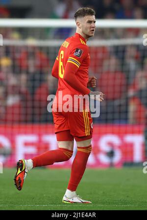 Joe Rodon of Wales during the FIFA World Cup 2022, Group B football ...
