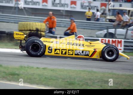 Marc Surer (CH) ATS D4 Ford Cosworth ATS Whells Team Stock Photo - Alamy