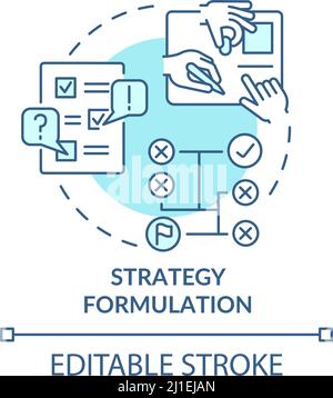 Strategy formulation concept icon Stock Vector Image & Art - Alamy