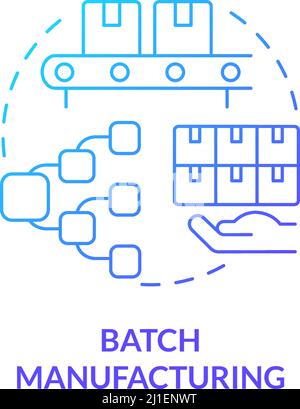 Batch manufacturing concept icon Stock Vector Image & Art - Alamy