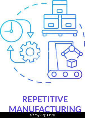 Repetitive manufacturing concept icon Stock Vector Image & Art - Alamy