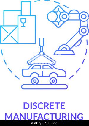 Discrete manufacturing concept icon Stock Vector Image & Art - Alamy