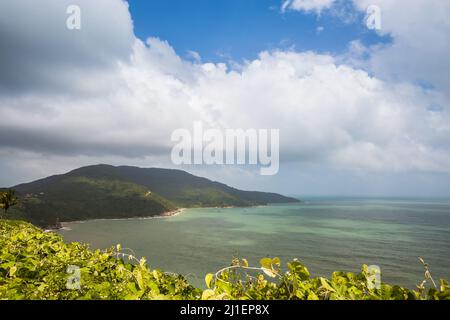 Beautiful pristine Bai Nam South beach in Danang, Vietnam. Sunny day ...