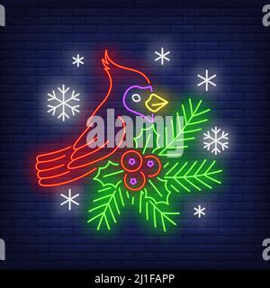 Winter robin neon sign Stock Vector Image & Art - Alamy