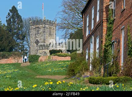 Crayke village green in North Yorkshire Stock Photo - Alamy