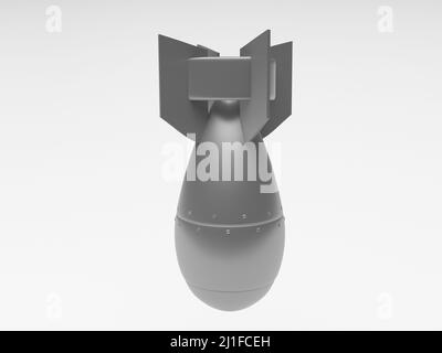 3d rendering of a metal falling missile Stock Photo - Alamy