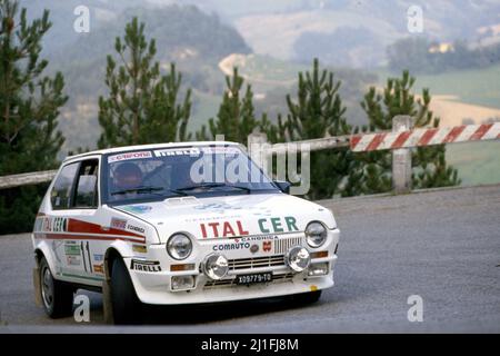 Paolo Fabrizio Fabbri (ITA) Lorenzi (ITA) Fiat Ritmo 75 Abarth Gr2 ...
