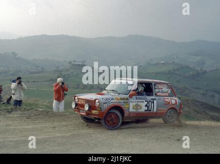 Daniele Signori (ITA) Mario Ferfoglia (ITA) Autobianchi A112 Abarth 70 Hp Trophy Piave Jolly ...