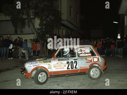 Daniele Signori (ITA) Mario Ferfoglia (ITA) Autobianchi A112 Abarth 70 Hp Trophy Piave Jolly ...
