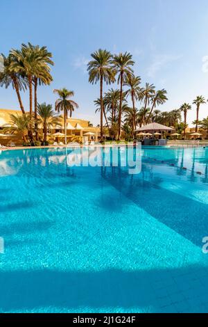 Pool area, Hotel Mercure, Luxor Stock Photo - Alamy