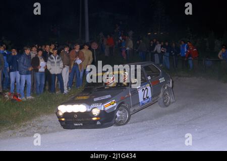 Michele Rayneri (ITA) Gabriella Miselli (ITA) Fiat Ritmo 125 Tc Abarth GrA Jolly Club Stock ...