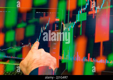 Fortune Graph Chart Shows Increasing Good Luck And Money Stock Photo ...