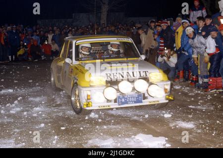 Genito Ortiz (ESP) Ramon Minguez (ESP) Renault 5 Turbo GrB Fasa Stock ...