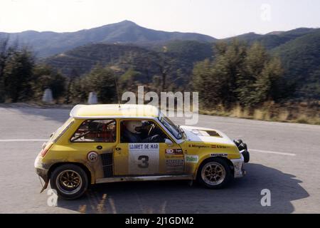 Genito Ortiz (ESP) Ramon Minguez (ESP) Renault 5 Turbo GrB Fasa Stock ...
