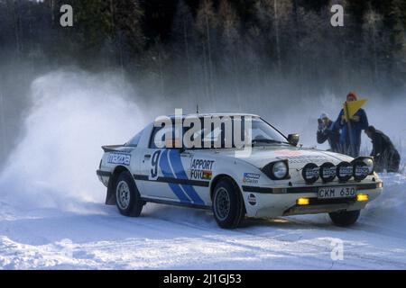 Bror Danielsson (SWE) Anders Eklind (SWE) Mazda RX7 GrA Stock Photo - Alamy