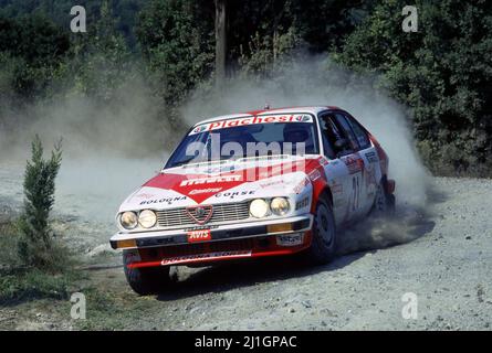 Bruno Bentivogli (ITA) Stefano Steve Evangelisti (ITA) Audi 80 Quattro ...