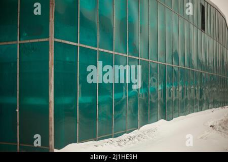 Plastic coating. Architecture of pedestrian crossing. Urban ...