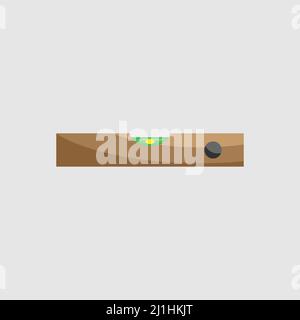 Spirit level isolated outline icon. Vector building construction ...
