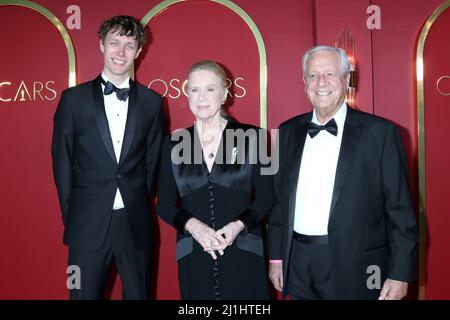LOS ANGELES - MAR 25: Donald Saunders, Liv Ullmann, Halfdan Ullmann ...