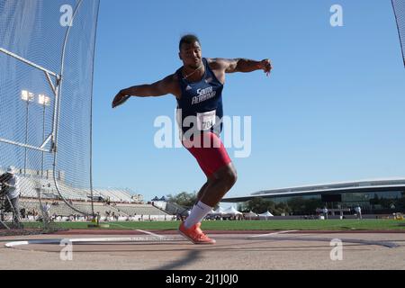 Francois Prinsloo of South Alabama places third in the discus at 191-10 ...