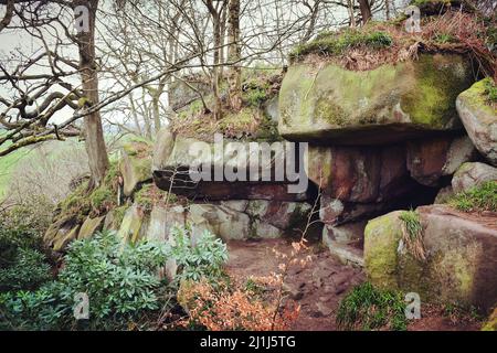 Rowtor Rocks in Birchover, Peak District, UK Stock Photo - Alamy