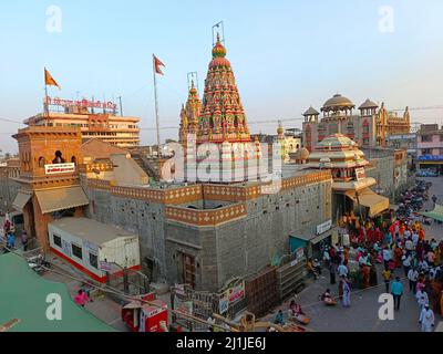 Pandharpur, India, 26 February 2022, Pundalik temple on bank of river ...