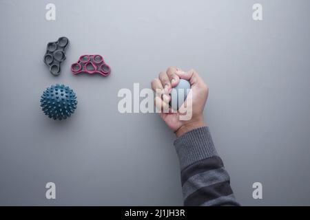 Hand and Finger Strengthening Exercises Stock Photo - Alamy