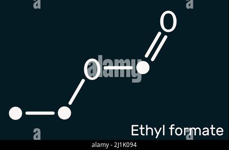 Ethyl formate, ethylformate, ethyl methanoate, formic ether molecule ...