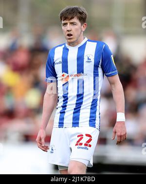 Tom Crawford of Hartlepool United during the EFL Trophy match between Hartlepool United and ...