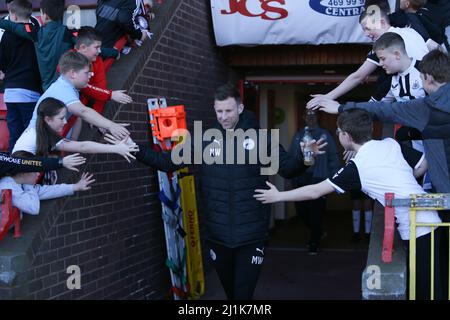 Gateshead's fans during the Vanarama National League match between ...