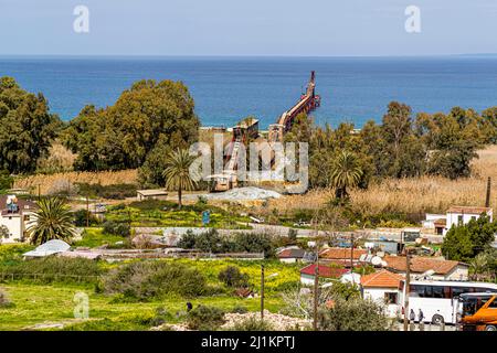 The last traces of copper mining in Cyprus are the conveyor belts that ...