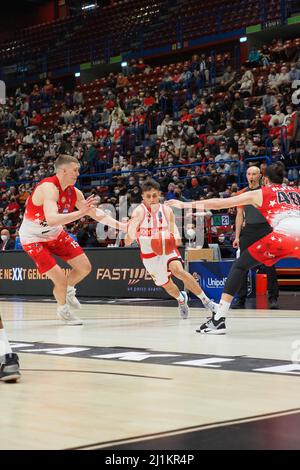 Matteo Librizzi (Openjobmetis Varese) during Vanoli Basket Cremona vs ...