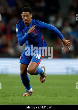 England's Jude Bellingham during the international friendly match at ...