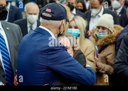 Warsaw, Poland. 26th Mar, 2022. U.S President Joe Biden meets with ...