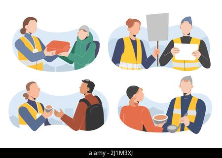 people volunteering work Stock Vector Image & Art - Alamy