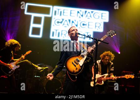 Ben Beetham, Jack Wilson and Eddie Lewis of Kid Kapichi perform on ...