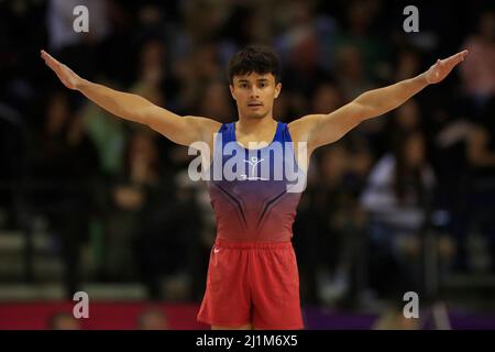Jake Jarman performs his floor routine on day three of the 2025 ...