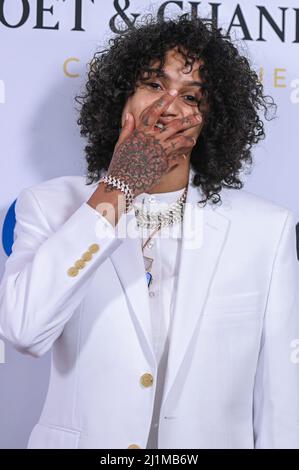 X Eyee walking on the red carpet at the Annual Oscars Weekend ...