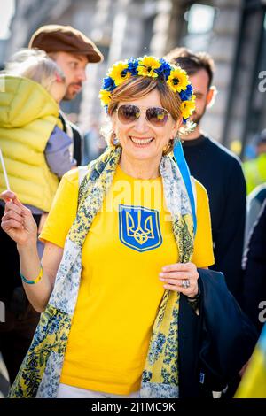 London shows solidarity with Ukraine Stock Photo - Alamy