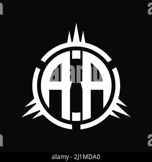 AA Logo monogram isolated on circle element design template Stock ...