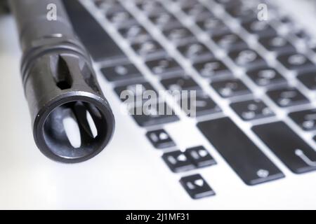 Spy. Barrel gun. Espionage. Media war crime investigation computer ...