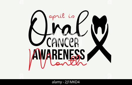 Oral Cancer Awareness Month. Health awareness template for banner, card ...