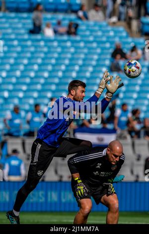 FC Cincinnati goalkeeper Alec Kann is seen during a Major League Soccer ...