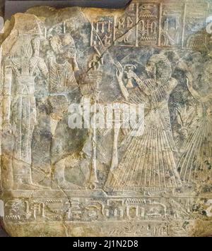 Cairo, Egyptian Museum, limestone stela, from Coptos : King Pepy I and ...