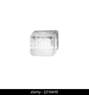 Studio shot of a real ice cube on white background Stock Photo - Alamy