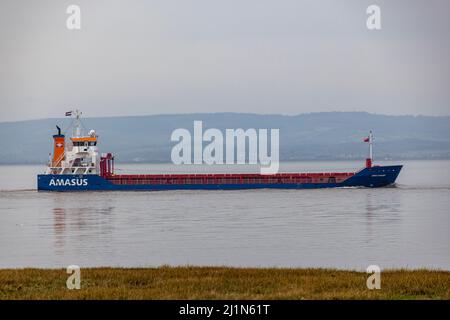 EEms Ranger heading into port Stock Photo - Alamy