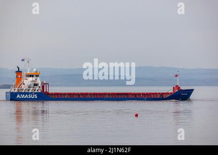 EEms Ranger heading into port Stock Photo - Alamy