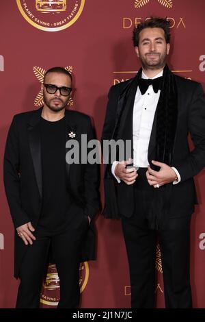 Richie Akiva and Darren Dzienciol arrive at Darren Dzienciol and Richie ...