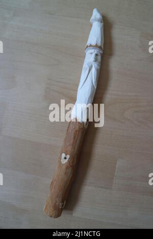 magic wand of a good sorcerer, wood carving Stock Photo - Alamy
